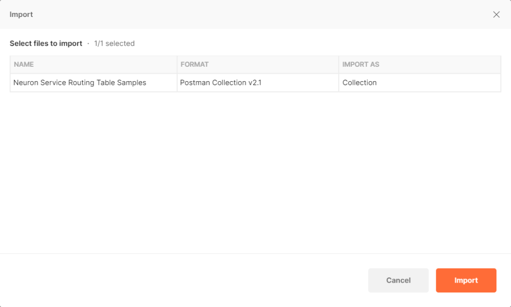 Service Routing Tables Sample - Peregrine Connect