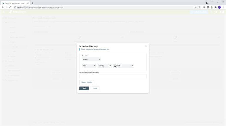 Environment Setup and Management - Peregrine Connect