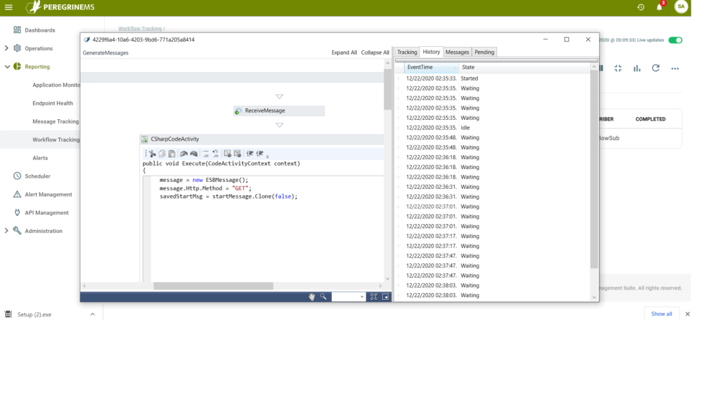 Reporting - Peregrine Connect