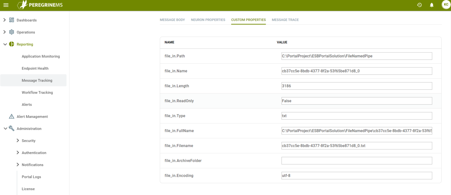 Reporting - Peregrine Connect