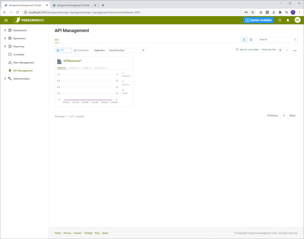 API Management - Peregrine Connect