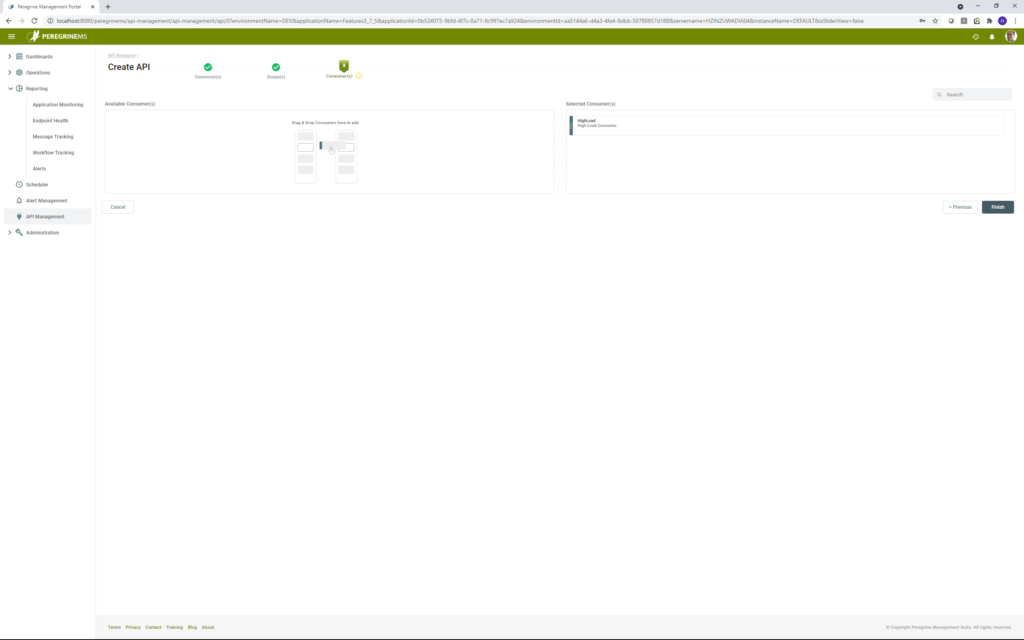 API Management - Peregrine Connect