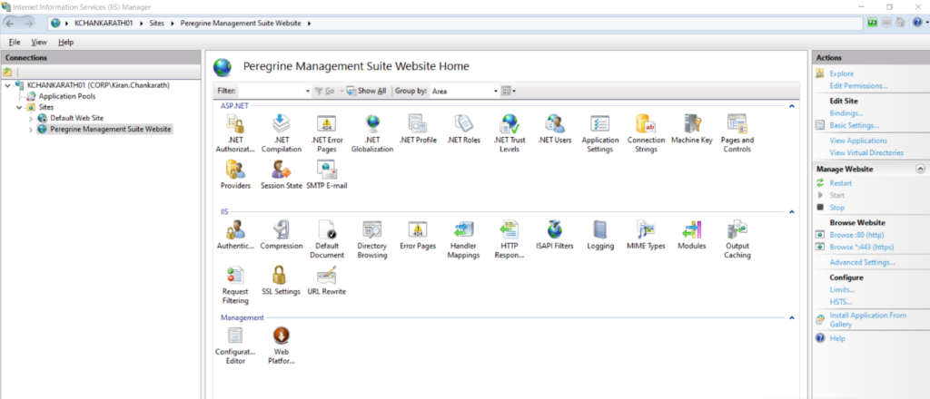 Appendix A - Peregrine Portal Secure Setup - Peregrine Connect