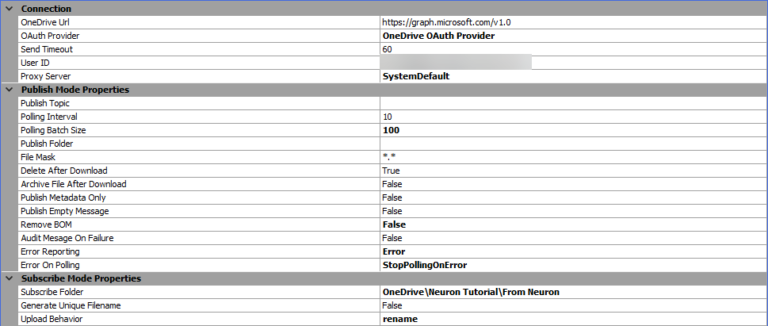 OneDrive Connector - Peregrine Connect