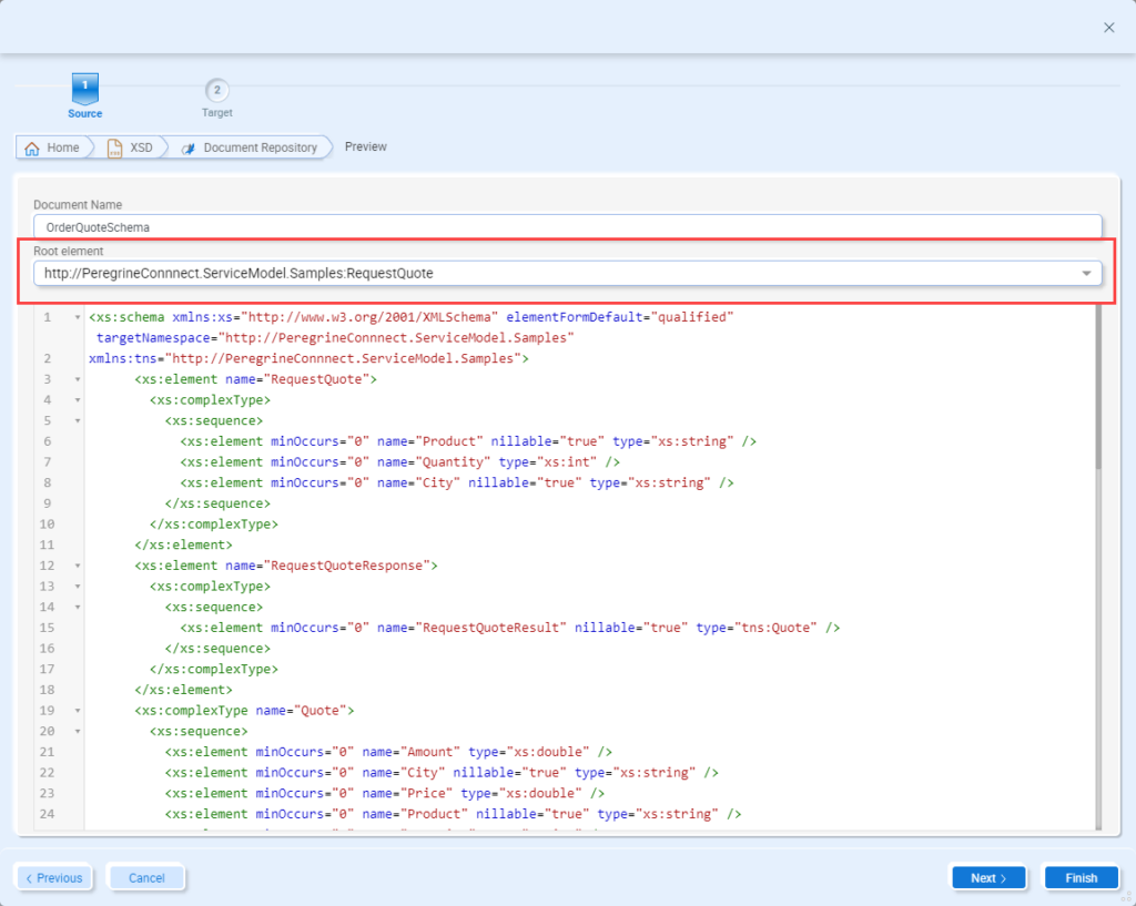 Document Generation Wizard - Peregrine Connect