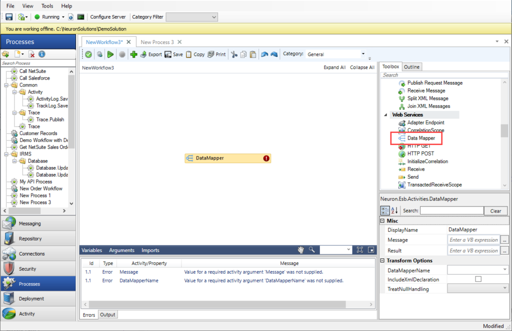 Executing Maps - Peregrine Connect